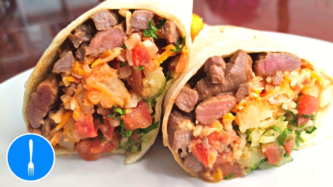 Cómo hacer BURRITOS MEXICANOS en Casa! - YouTube