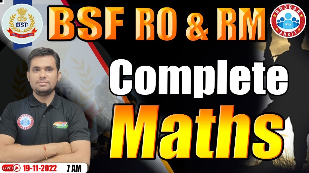 BSF HCM Maths Marathon | BSF HCM (RO & RM) Maths Marathon | BSF RO RM ...