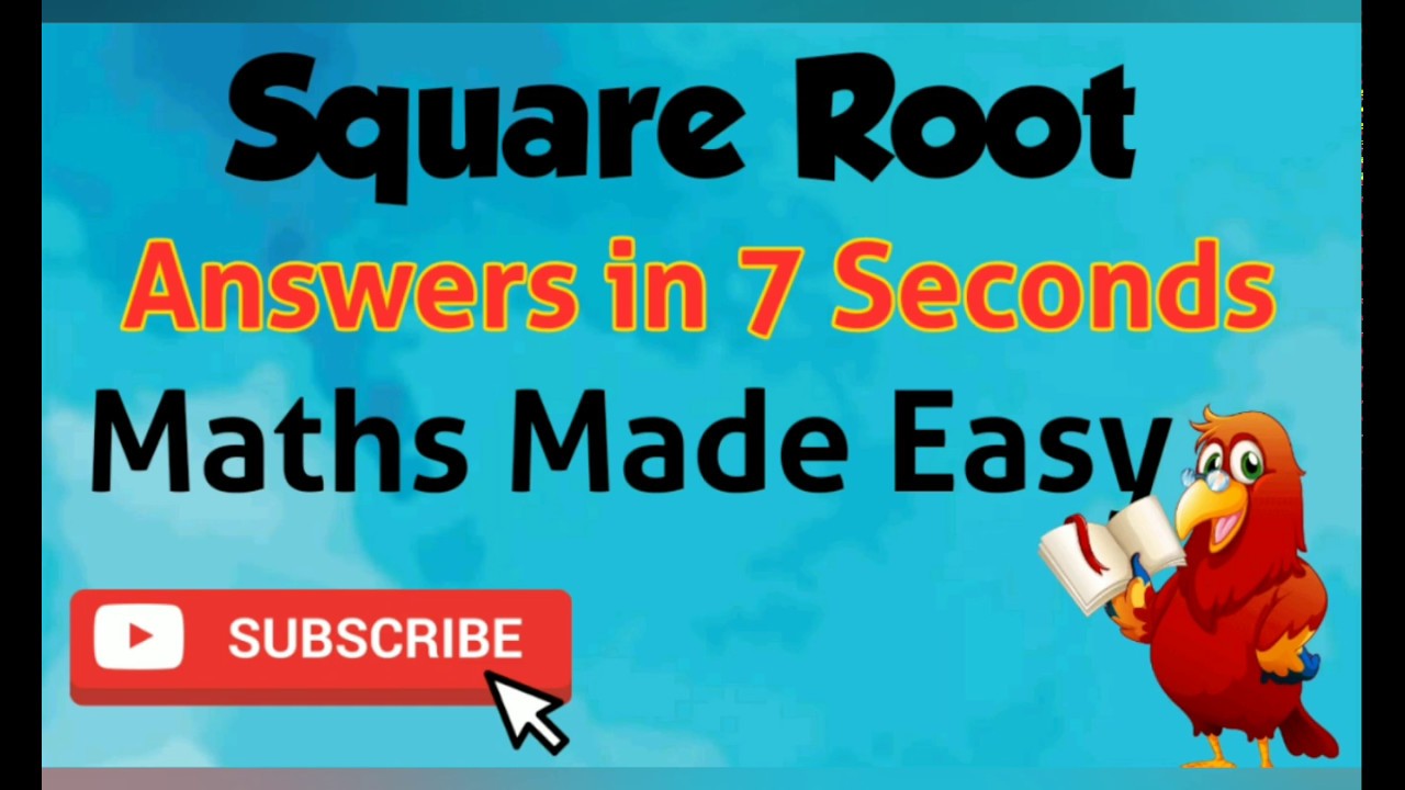 Shortcut To Find Square Root In 7 Seconds Prefect Squares Maths shortcut-to-find-square-root-in-7-seconds-prefect-squares-maths