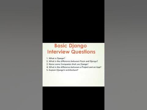 Basic Django Interview Questions...#shorts #django #coding #flask - YouTube