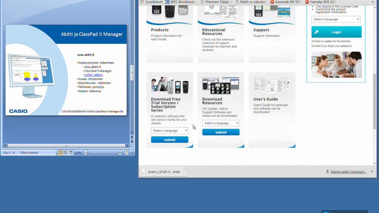 Webinaari Abitti ja ClassPad II Manager - YouTube