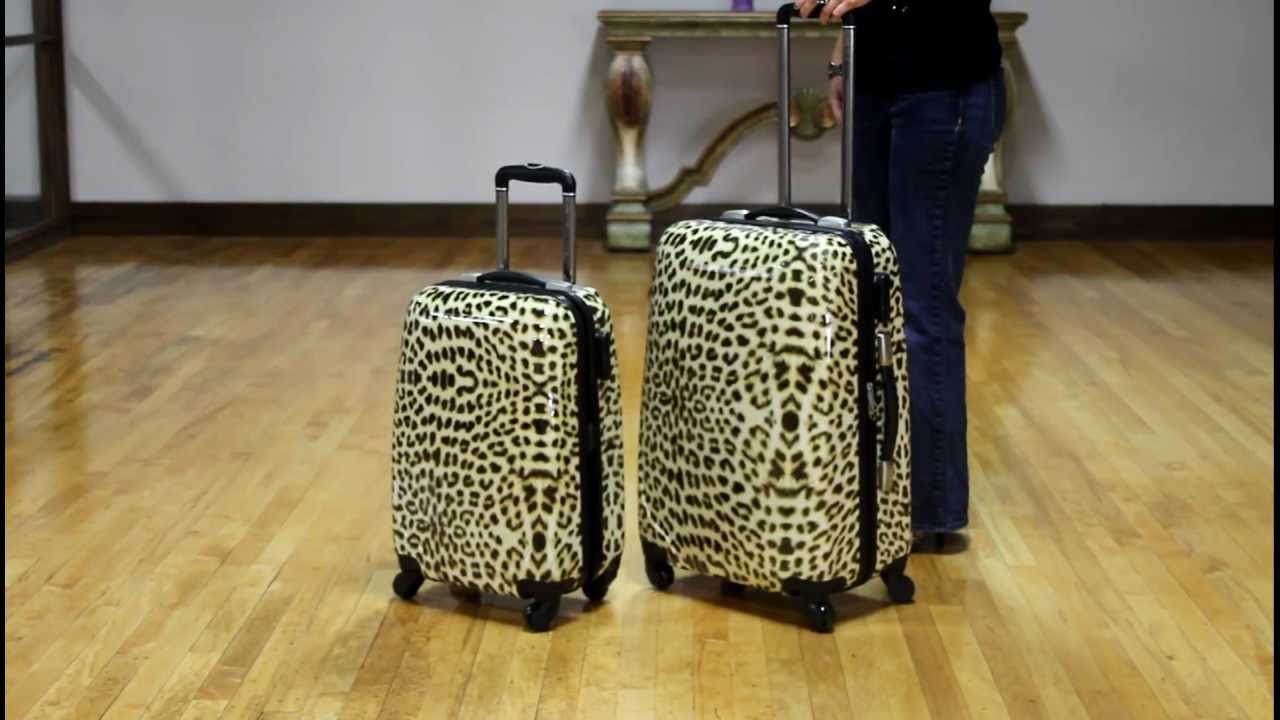 2-Piece Leopard Luggage Set - YouTube