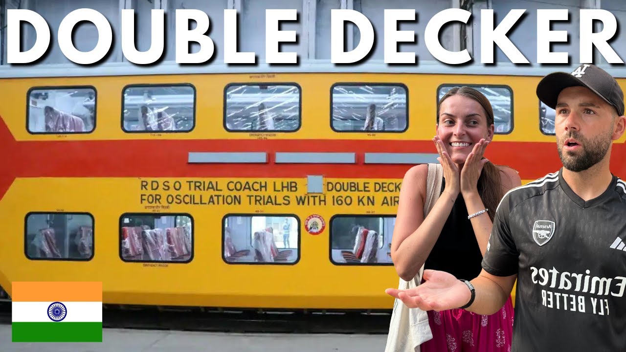 We take India's famous DOUBLE DECKER train to Delhi 🇮🇳 - YouTube