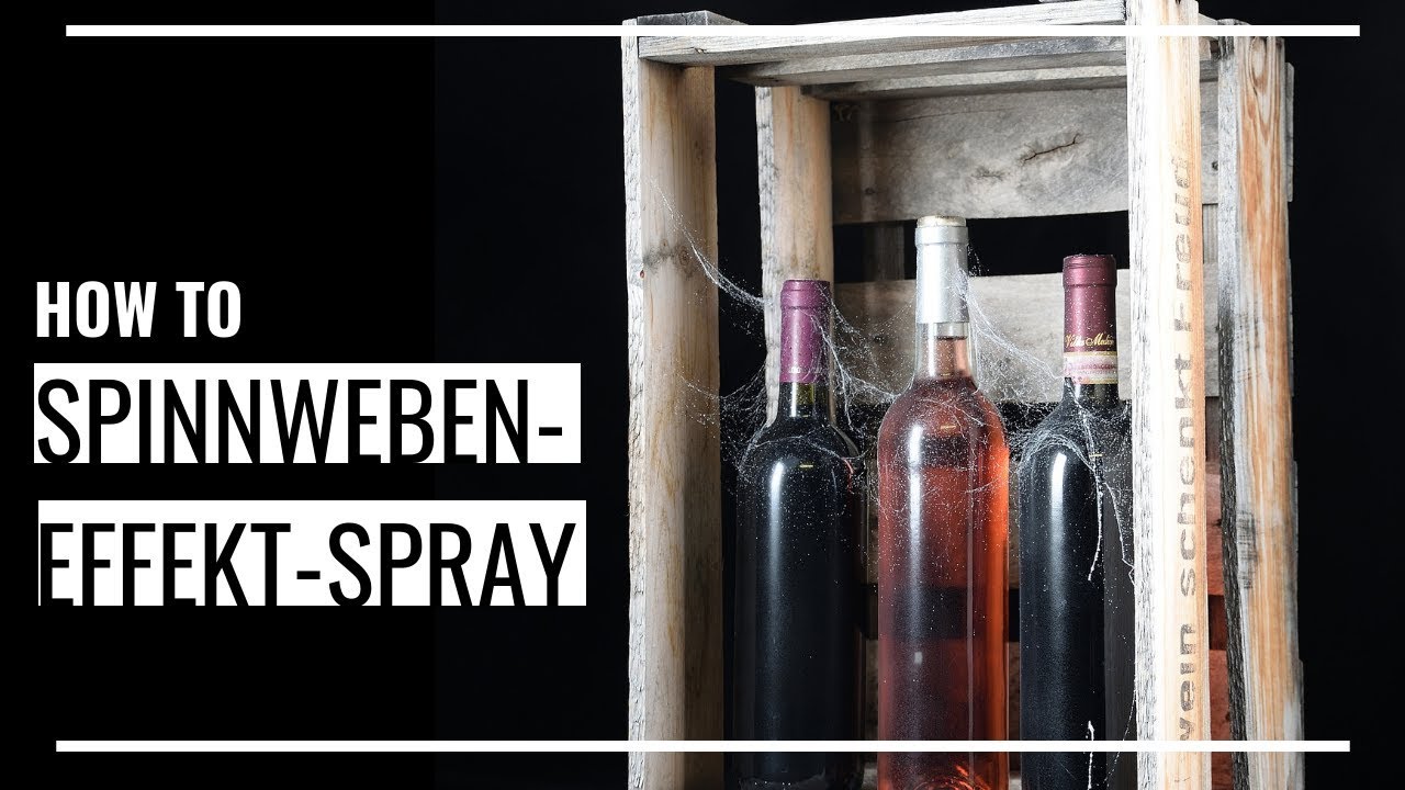 HowTo - Spinnweben Effekt-Spray - YouTube