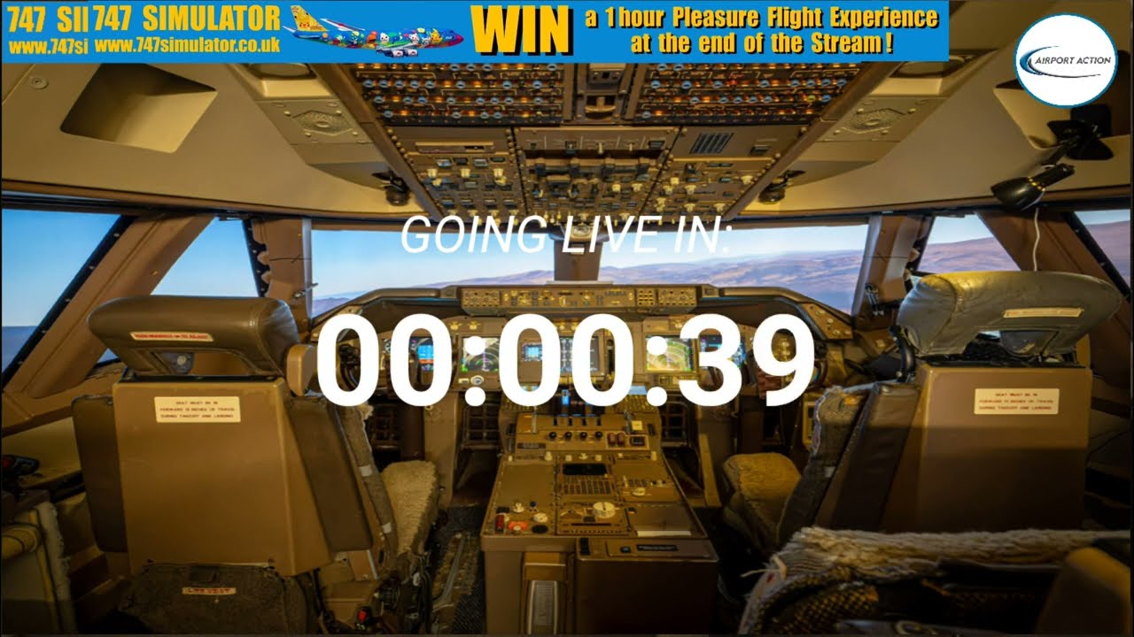 LIVE : From a REAL 747 Simulator ️ - YouTube