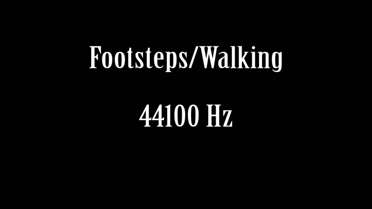Footsteps Walking Sound Effect Free High Quality Sound FX - YouTube