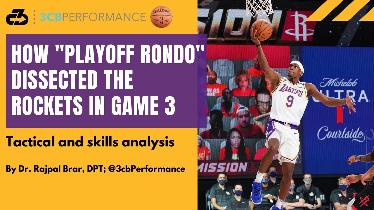 How playoff Rondo dissected the Rockets in game 3 | NBA skill analysis ...