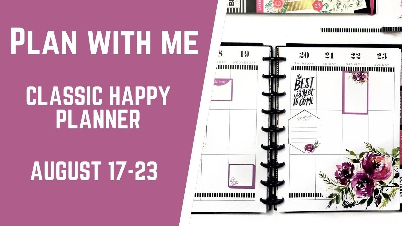 PLAN WITH ME | CLASSIC HAPPY PLANNER - YouTube