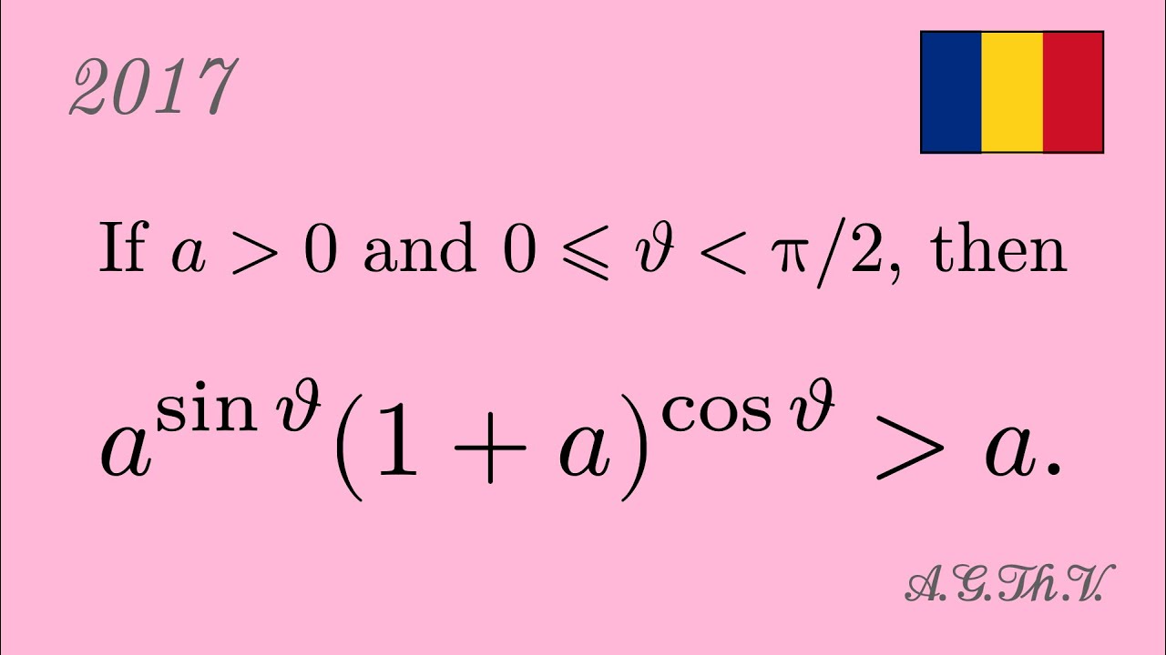 Romanian District Mathematical Olympiad, 10th grade, 2017, problem 3 ...