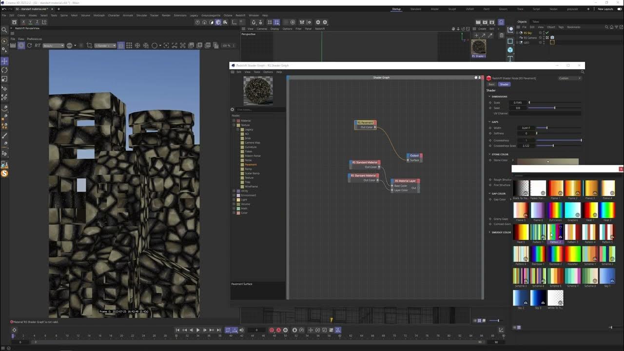 Обзор нод Redshift - 11: Maxon Noise, Noise, Pavement, Ramp, RS Texture - YouTube
