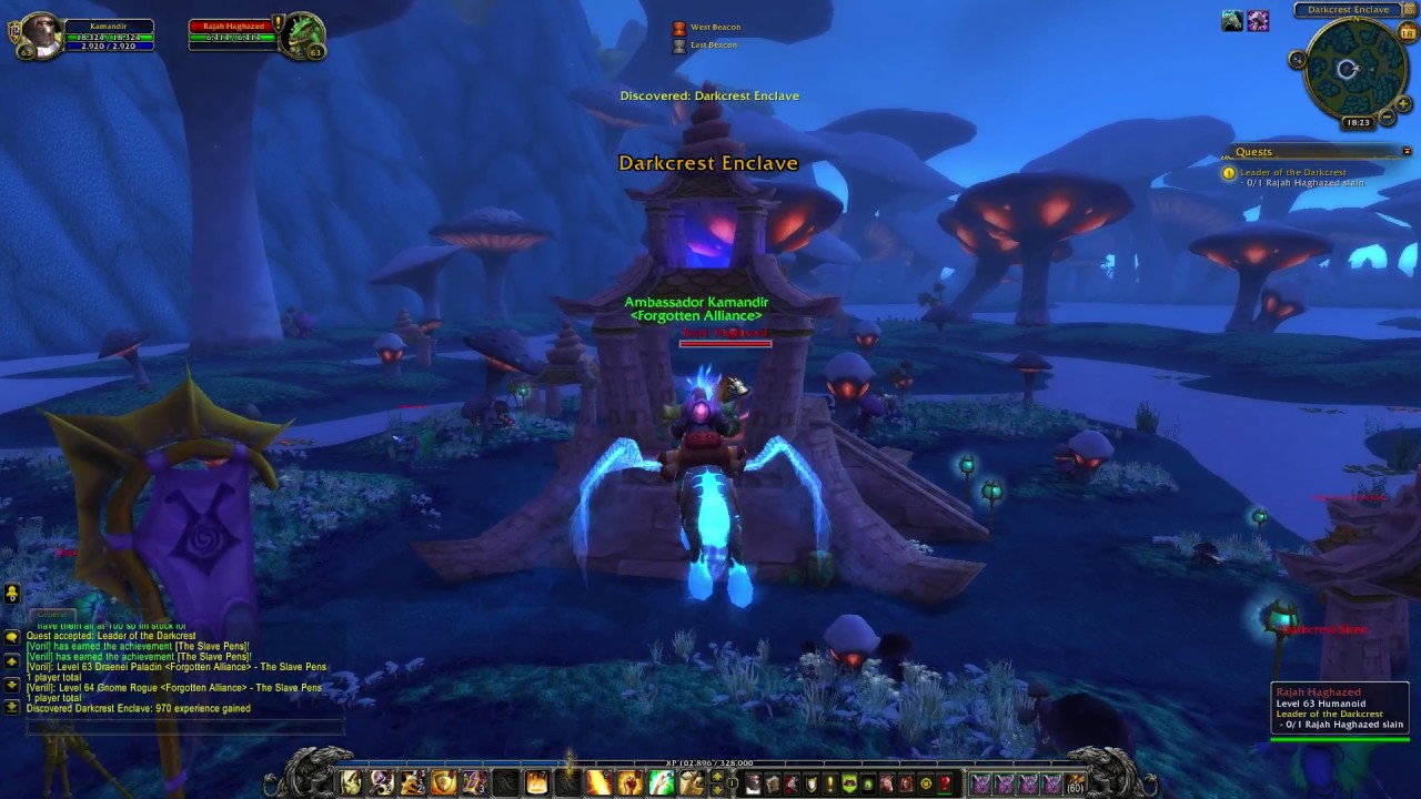 WoW quest #3443 Leader of the Darkcrest - YouTube