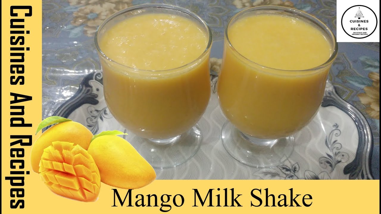 How to Make Mango Shake || Mango Shake Recipe || How to make mango ...