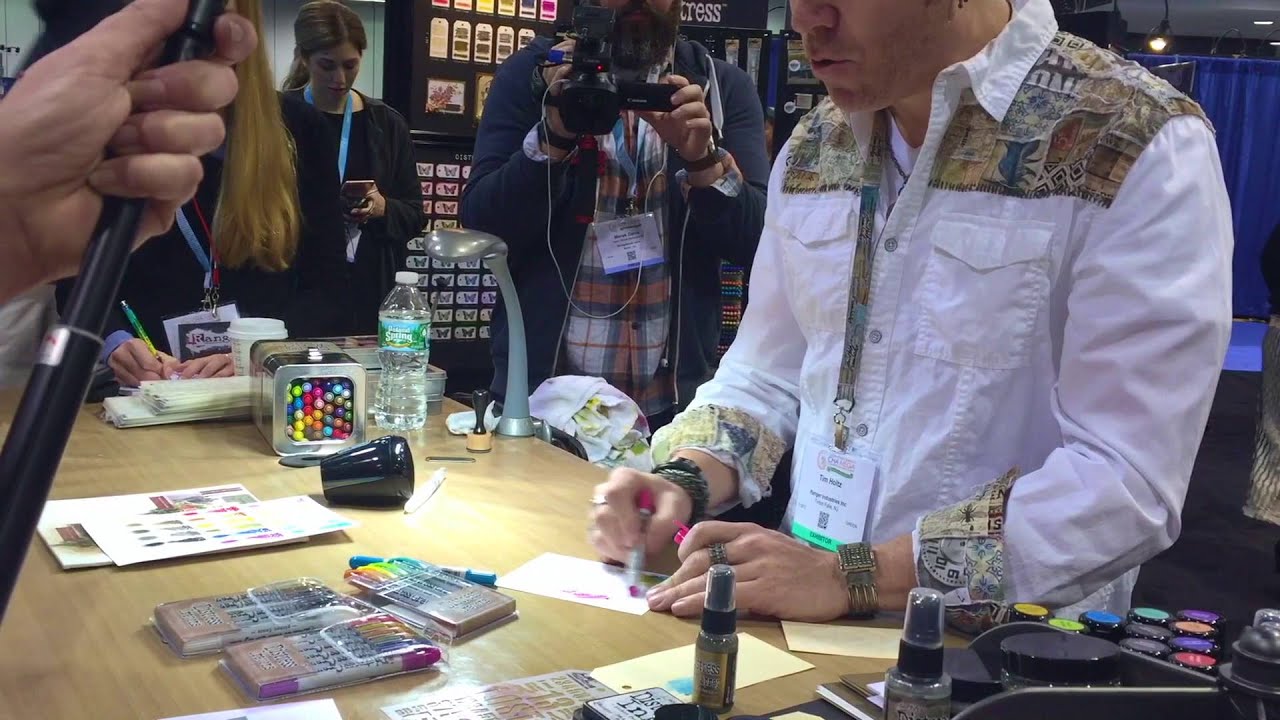 Tim Holtz Distress Crayons and Collage Mediums - YouTube