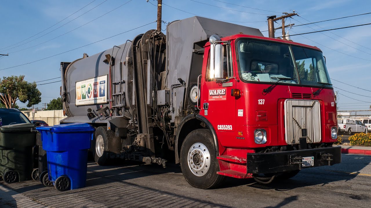 WARE Disposal Diesel Volvo WX64 Amrep HX-450 ASL 137 - YouTube