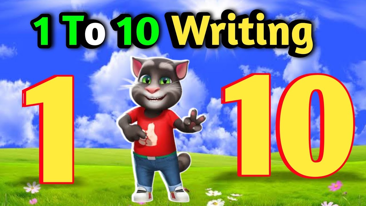 1 To 10 Writing || 12345 Writing || 12 Writing Songs || Kids education ...
