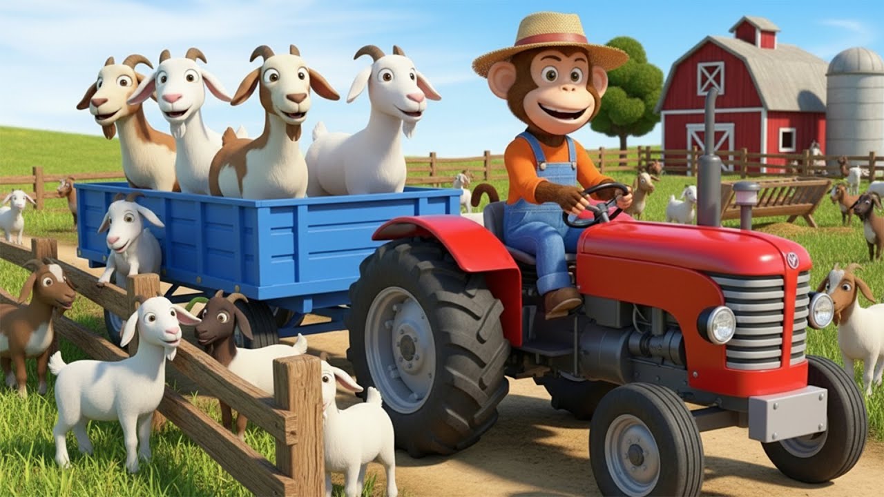 Monkey Farmer Cares for Goat Herd & Harvests Fresh Goat Milk 🐐🥛 | Funny ...