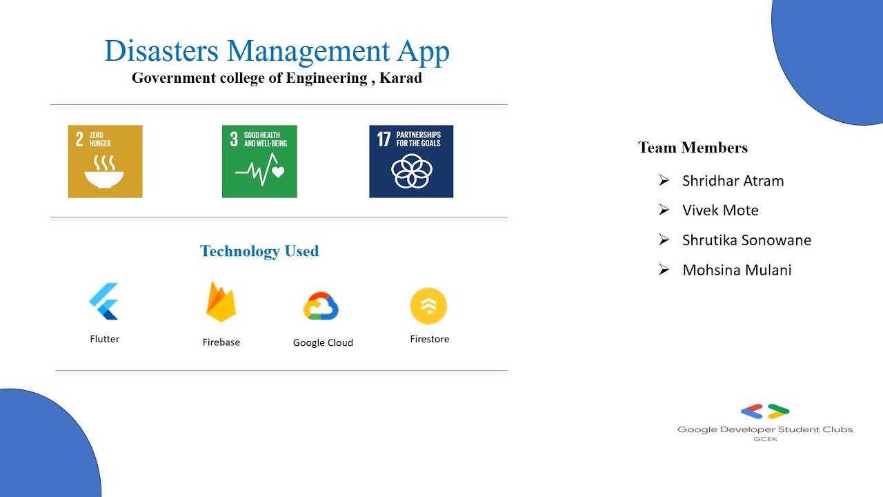 Disaster Management App - GDSC Solution Challenge 2023 - YouTube