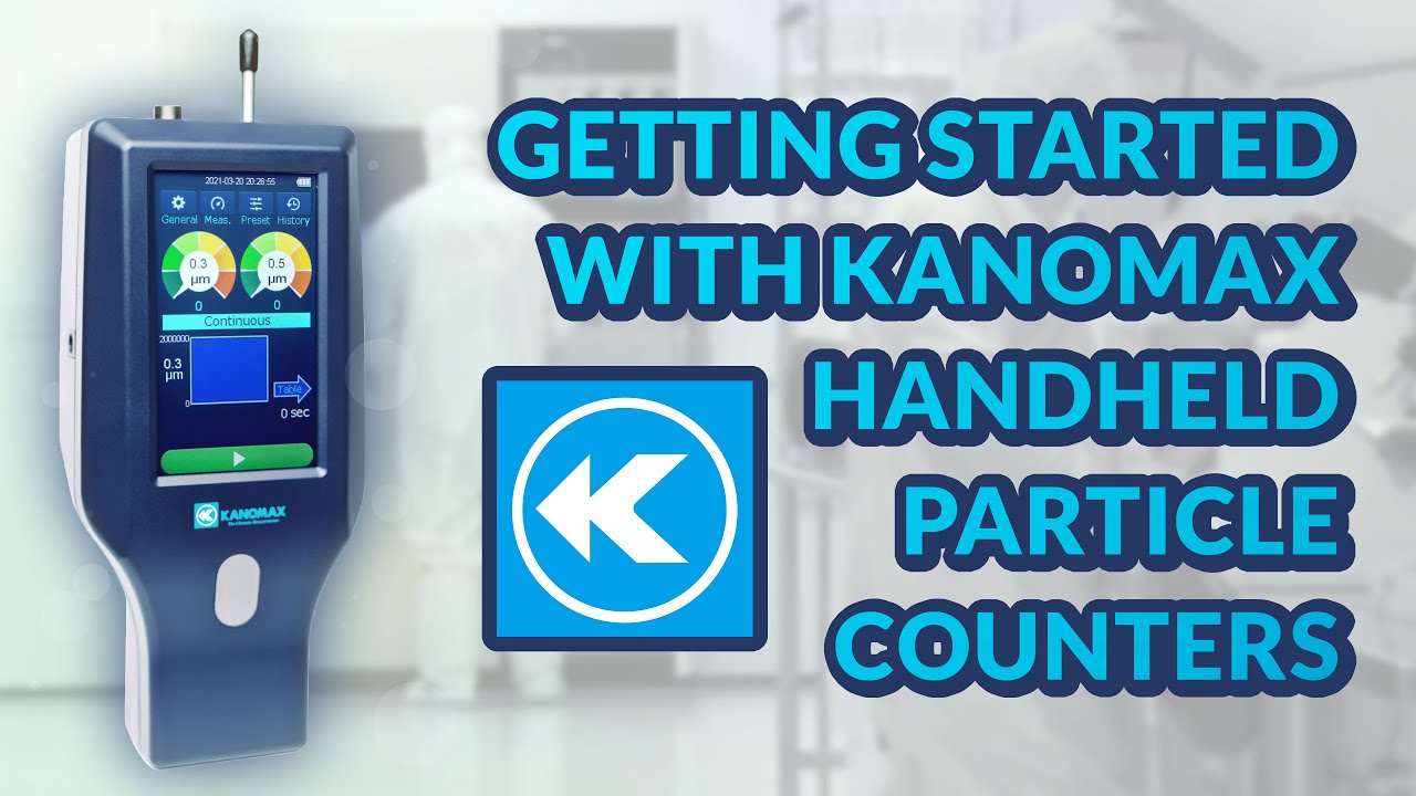 Getting Started - Kanomax Handheld Particle Counters - YouTube