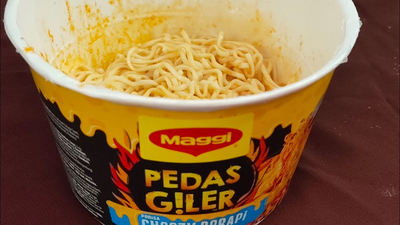 maggi pedas giler cheezy berapi - YouTube