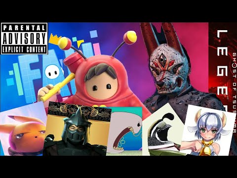 Video Game Chaos:Fall Guys & Ghost Of Tsushima legends - YouTube