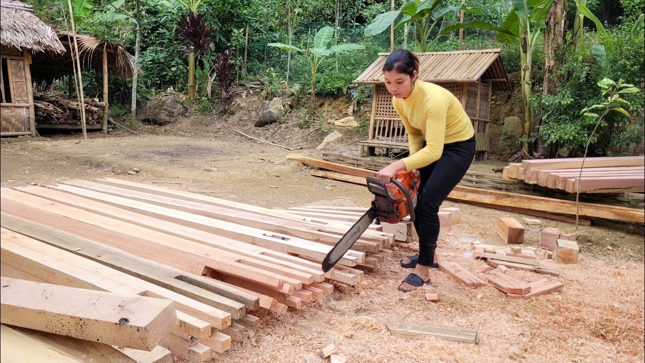 Steps to build a beautiful and durable wooden house using traditional ...