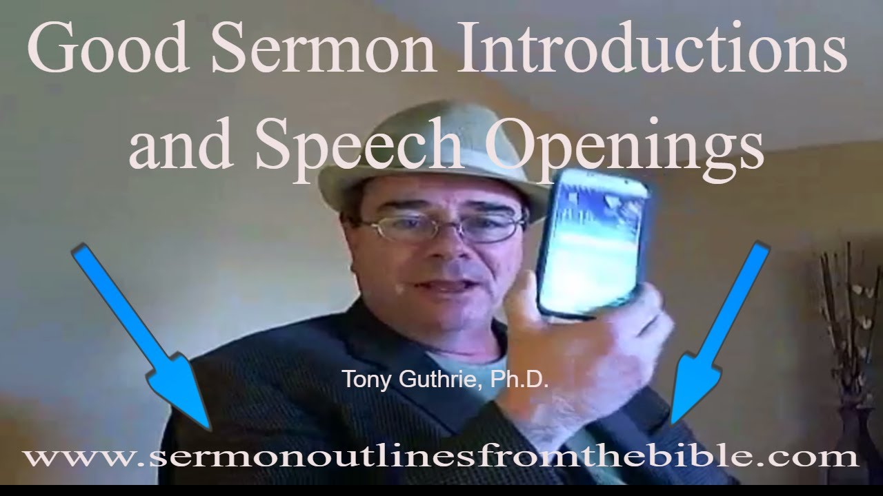 Good Sermon Introductions and Speech Openings - YouTube