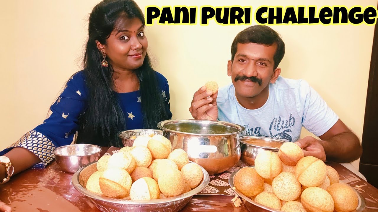Pani Puri Challenge With My Husband In Tamil YouTube Pani Puri Challenge With My Husband In Tamil YouTube