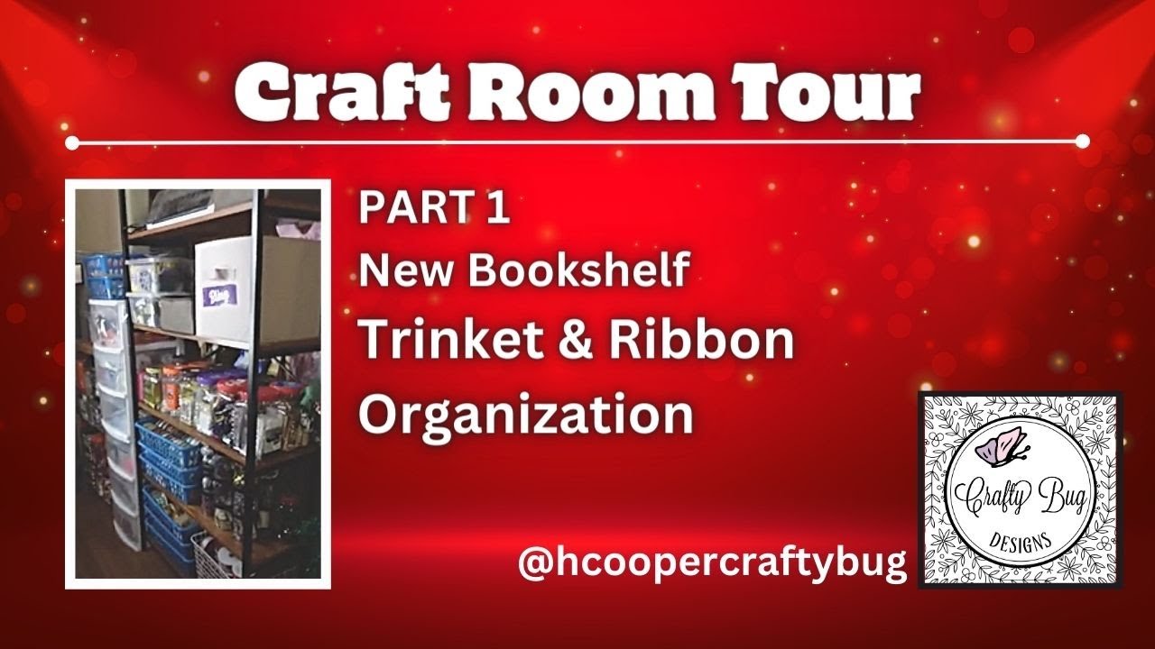 craft room tour part 1// homecoming mum supplies// craft room ...
