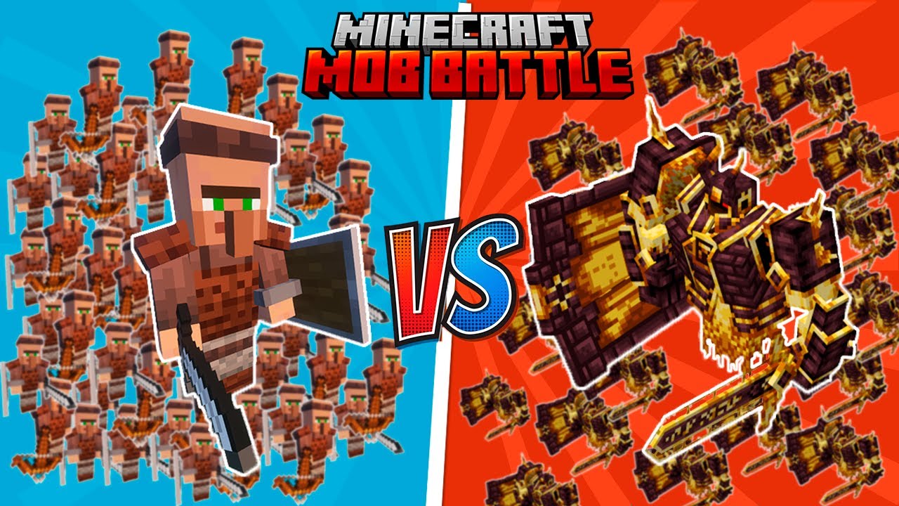MOWZIE IGNIS vs GUARD VILLAGERS in Minecraft Mob Battle - YouTube
