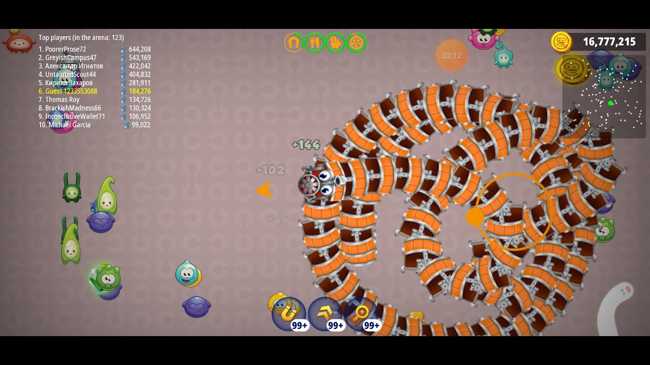 Wormszone#IO Best Game#Train Snake#games #worms_zone_monster_snake 🐍🐍 ...