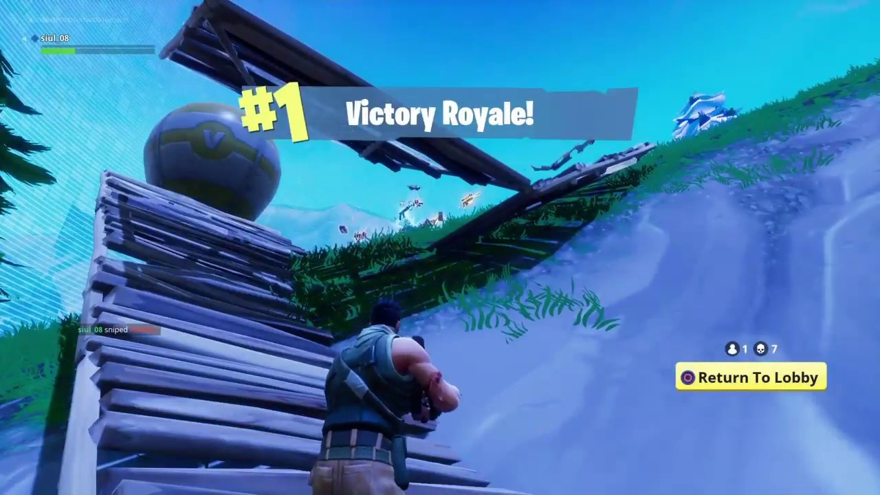 FORNITE LUCKIEST WIN!? (FORNITE BATTLE ROYALE) - YouTube