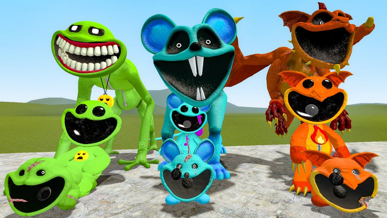 All forgotten Smiling Critters Family Poppy Playtime Chapter 5 in Garry ...