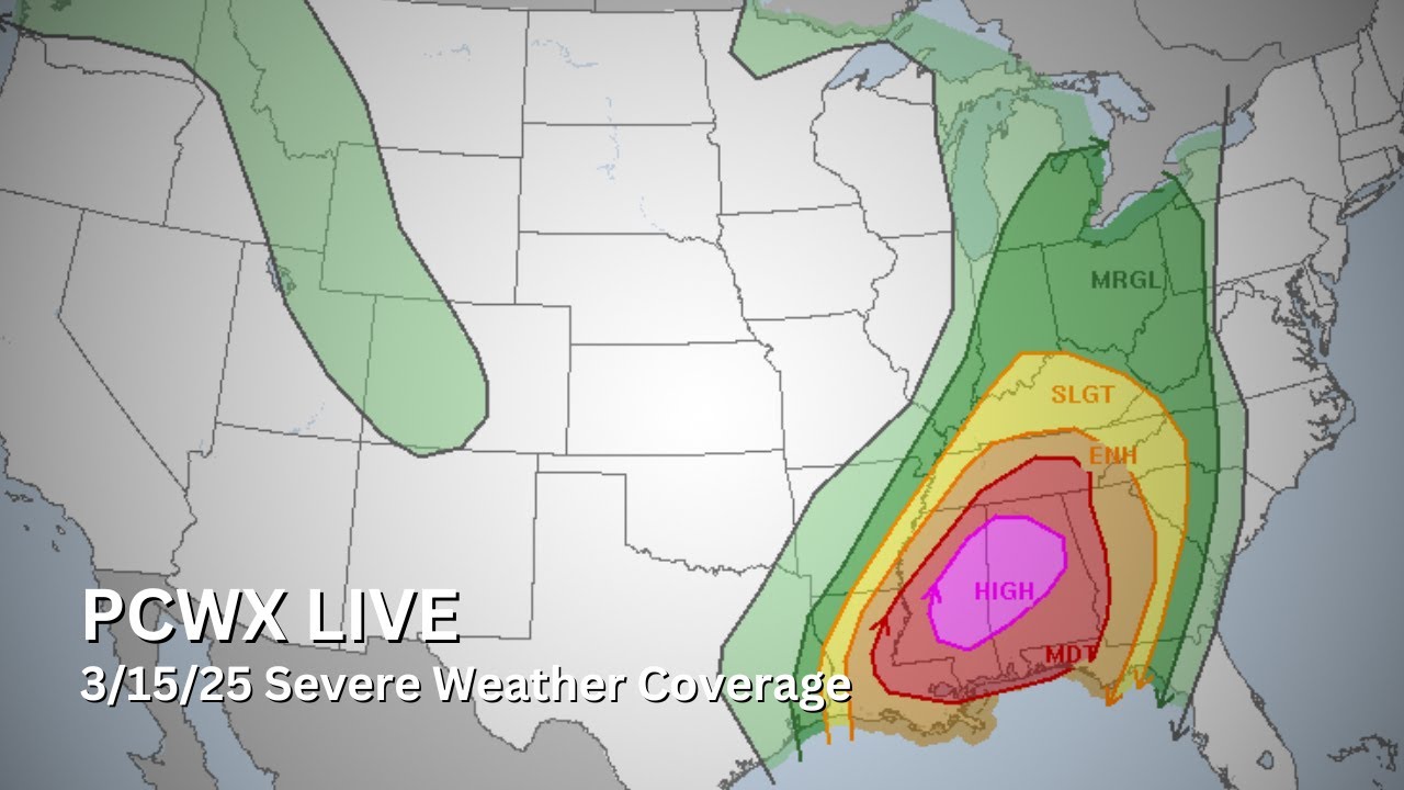 3/15/25 - Severe Weather Coverage - YouTube