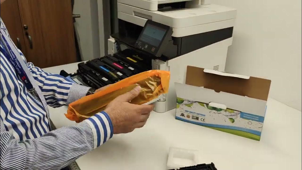 Canon MF657 CDW toner değişimi nasıl yapılır? - YouTube