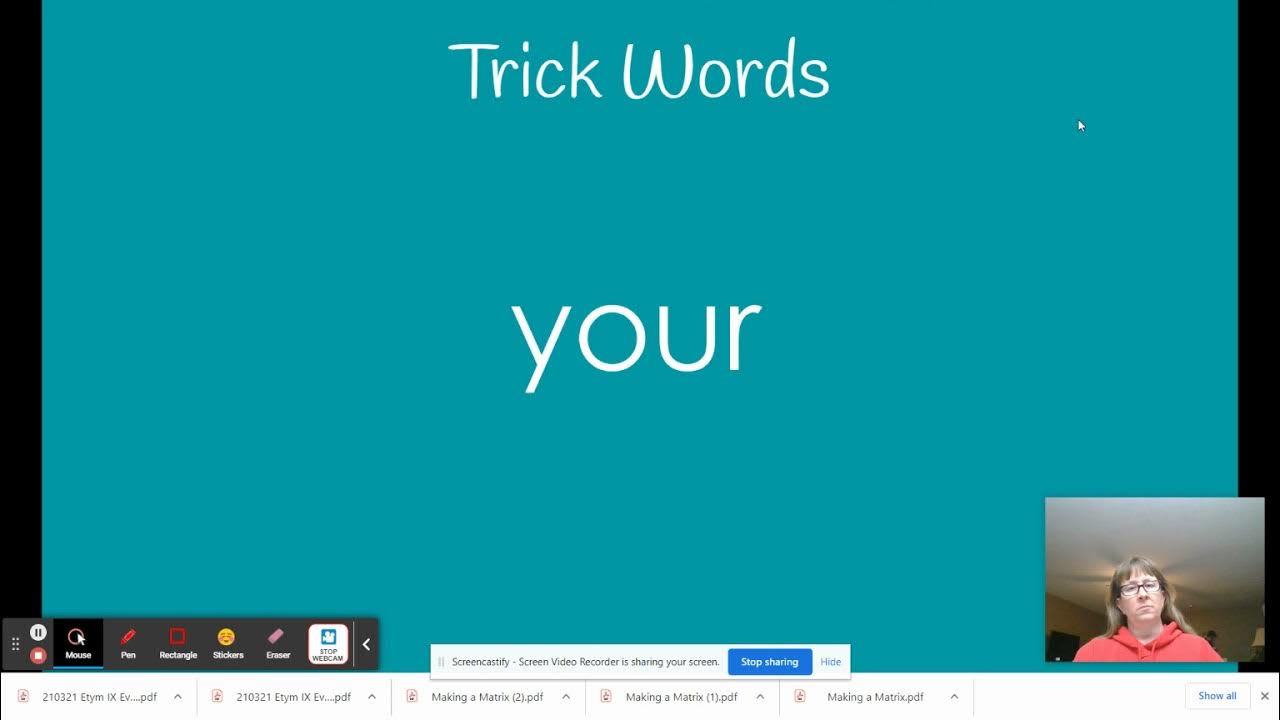 Fundations Level 1 Unit 9 Week 2 Day 5 entire - YouTube