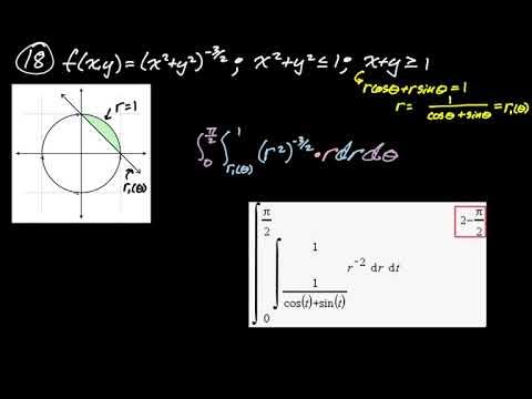 Polar Double Integrals Set Up, Evaluate || Multivariable Calculus ...