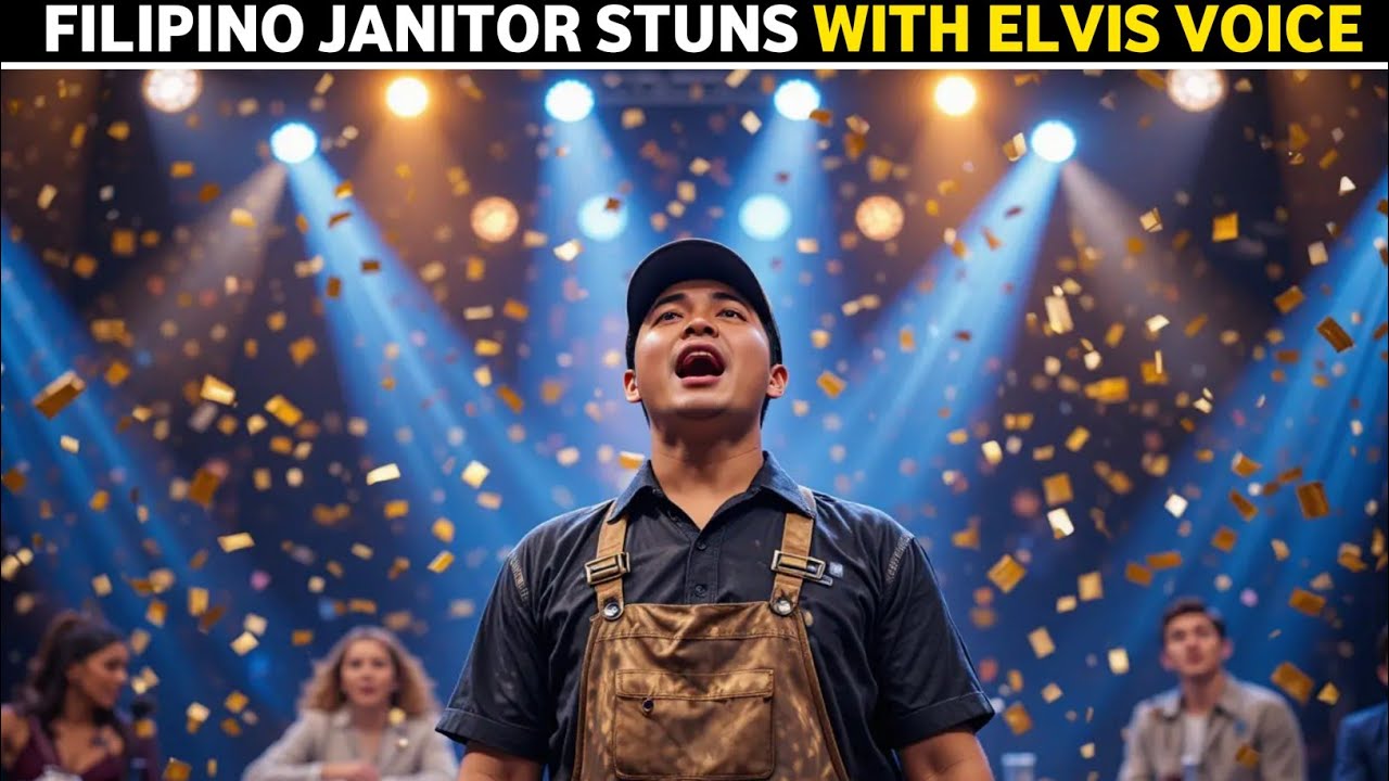 Filipino Janitor Sings Like ELVIS?! Simon Cowell HITS Golden Buzzer on ...