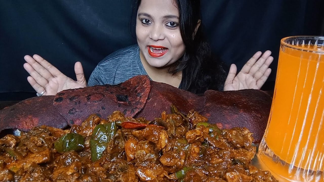 ASMR EATING DRY CHILLI CHICKEN / SPICY CHILLI CHICKEN 🔥🔥WITH BEET ...