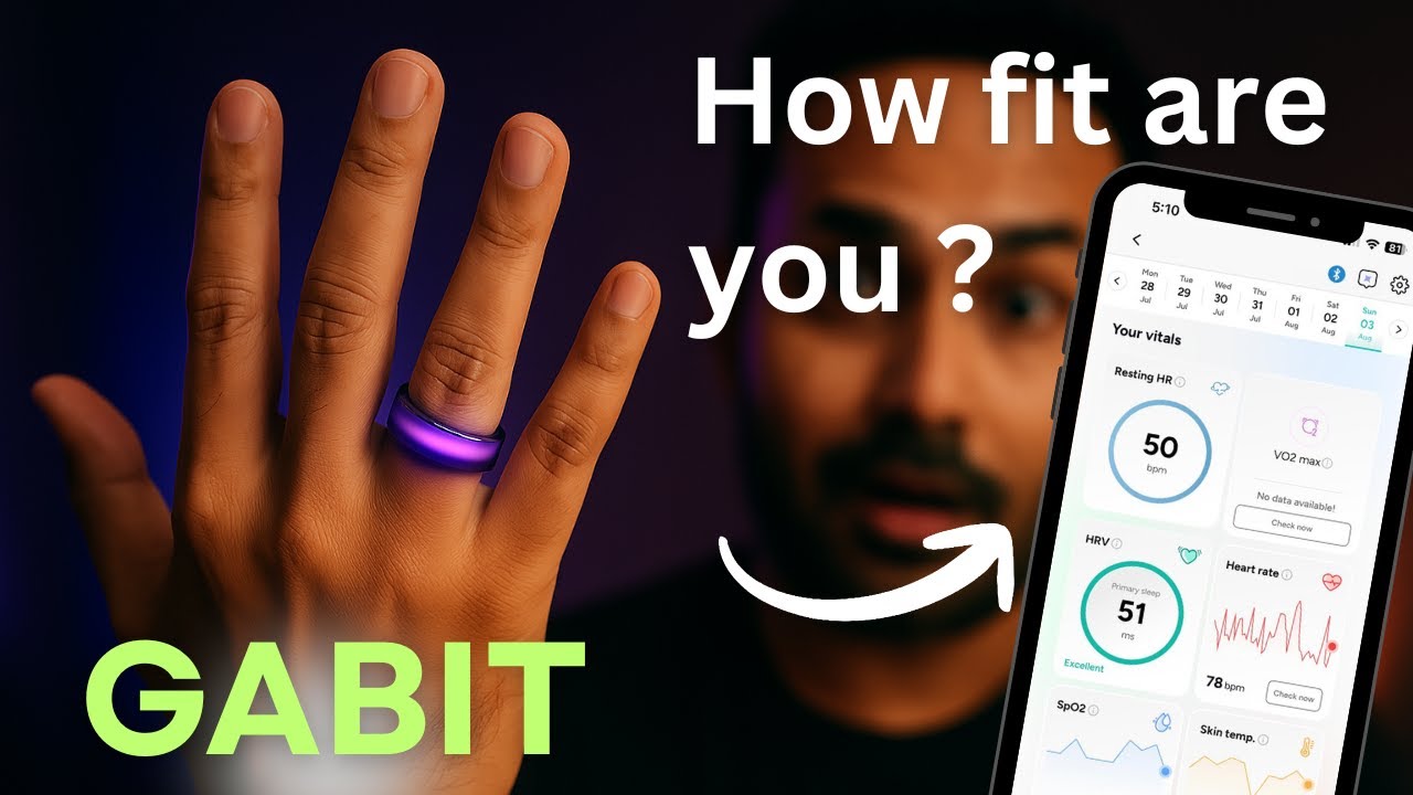 Gabit Smart Ring Review | Fitness Tracker | Know your heart ️ - YouTube