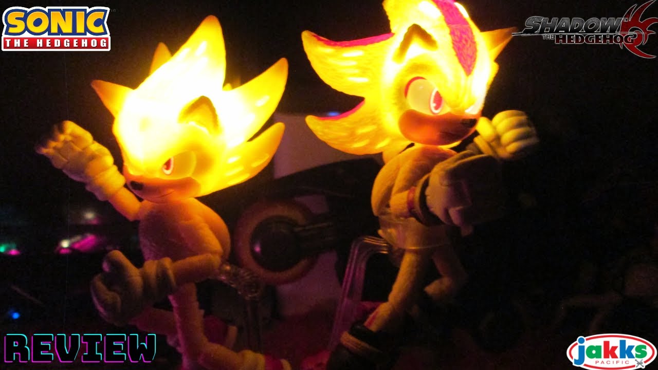 Lighting It Up Again Jakks Super Sonic and Super Shadow 2 Pack Sonic 3 ...