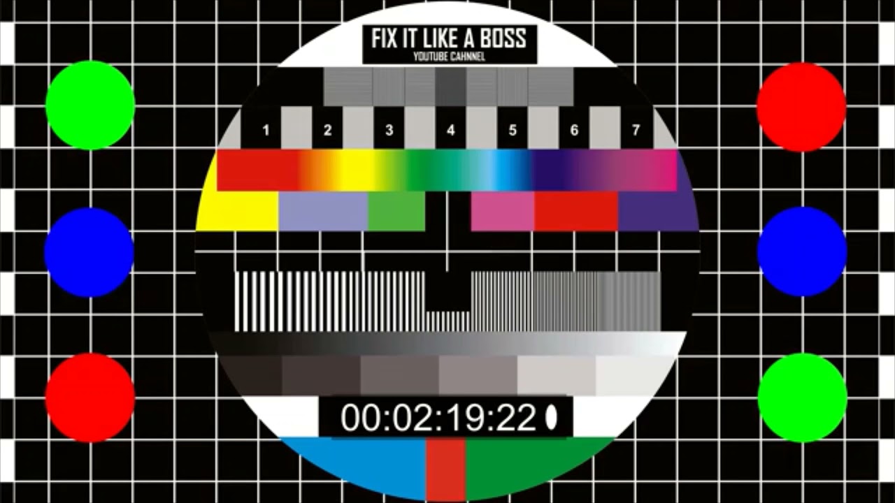 4K Test pattern UHD 2160p 30 min Test Card Calibration Video TV test ...