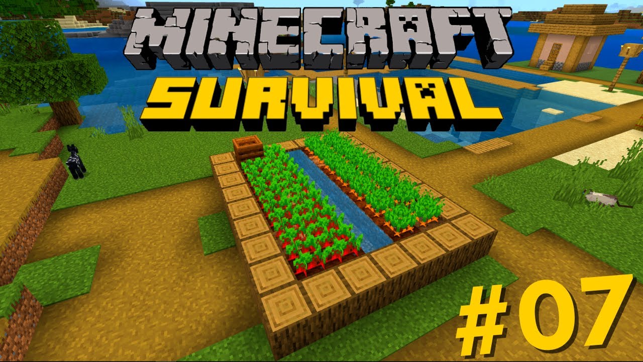 CRIANDO NOSSO FARM DE COMIDA - Minecraft Survival #07 - YouTube