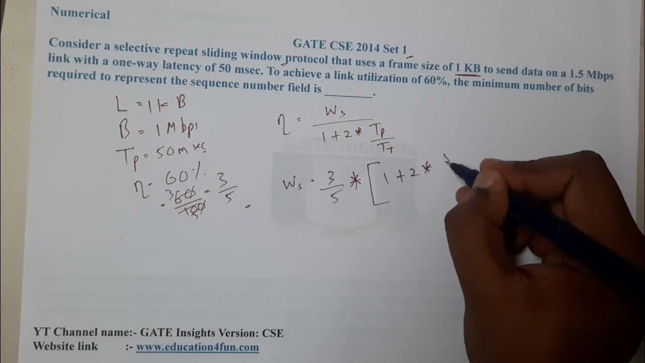 GATE CSE 2014 Set 1 || Computer Networks || GATE Insights Version: CSE - YouTube