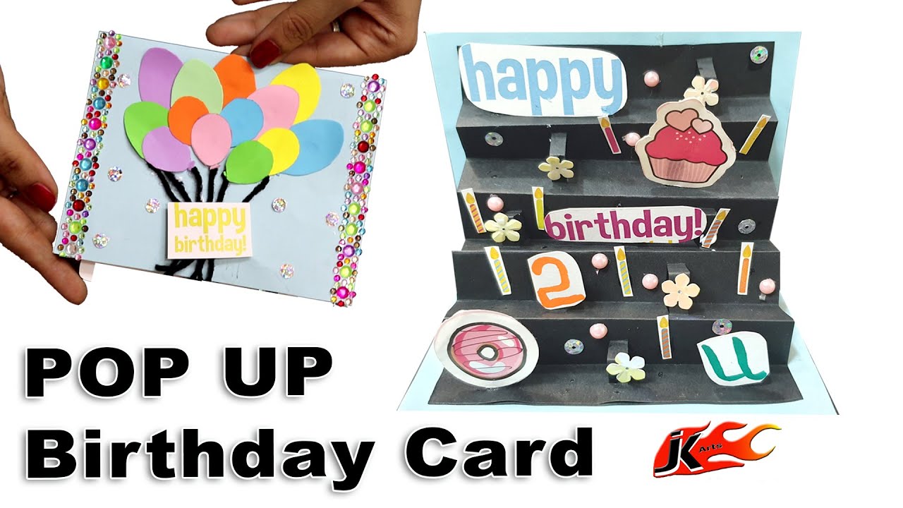 DIY Birthday POP UP Card Tutorial | JK Arts 1716 - YouTube