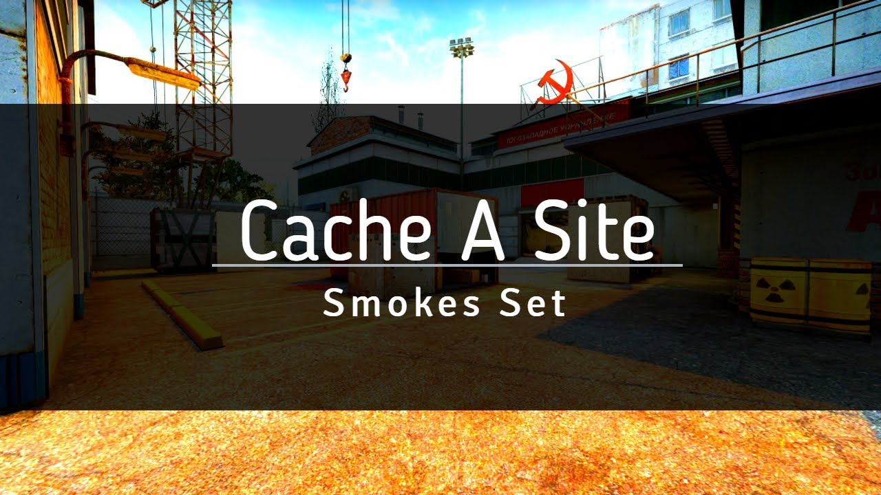 Cache A Site Smokes Set CSGO 64 Tick 2019 - TrickyTorials - YouTube