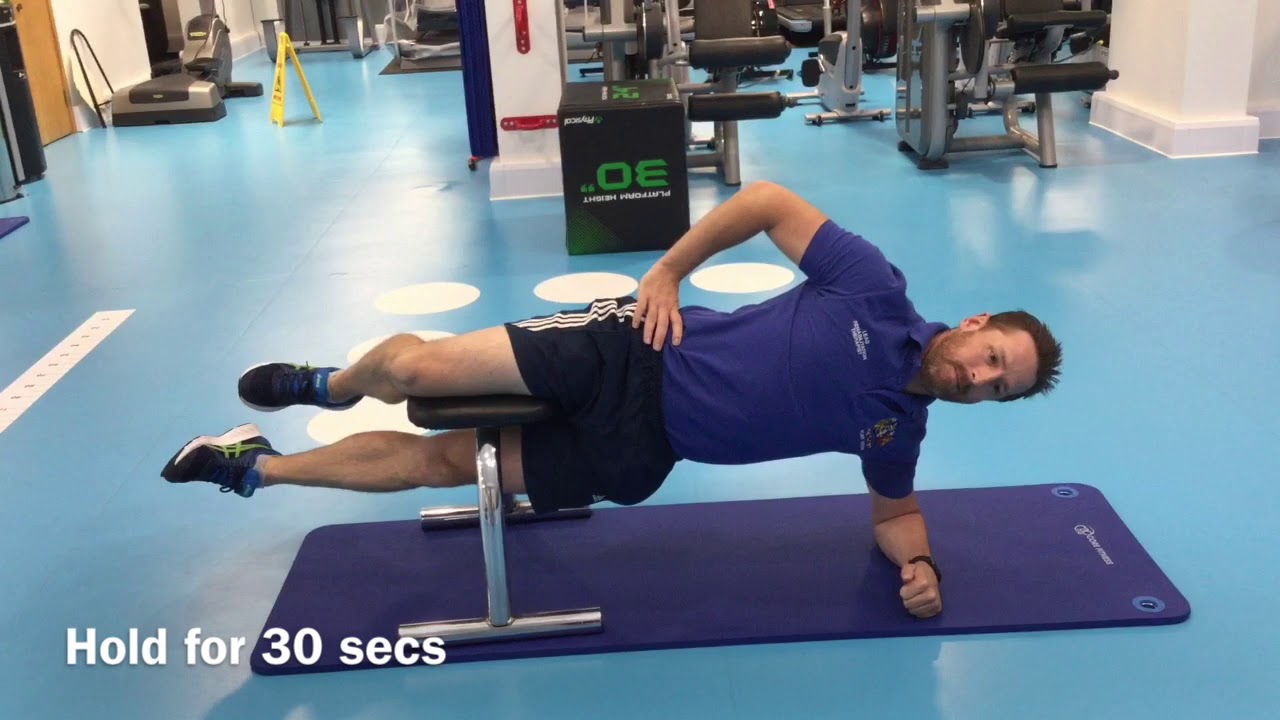 Adductor Side Bridge - Short Lever - YouTube