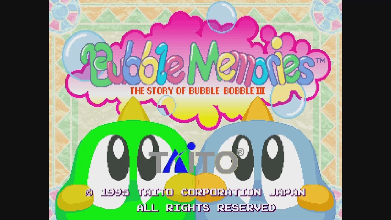 20 Minutes Of...Bubble Memories - The Story of Bubble Bobble III Intro ...