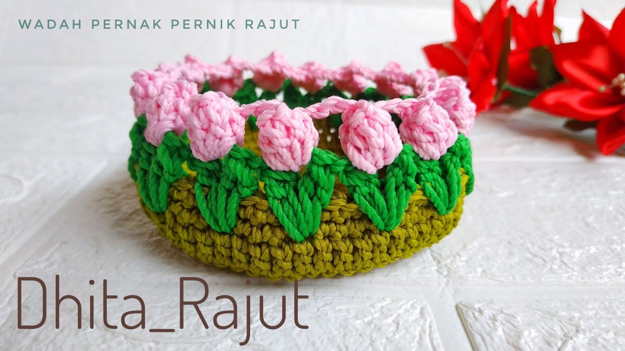 Keranjang rajut mini // crochet tutorials - YouTube
