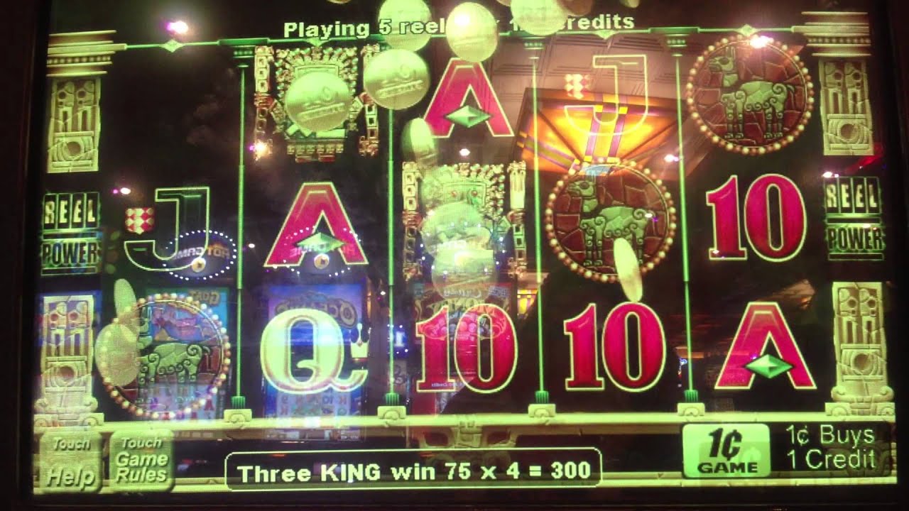 GOLDEN INCA SLOT MACHINE BIG LINE HIT - YouTube