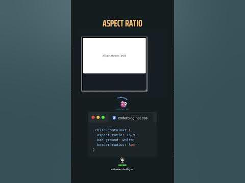 CSS tips: Aspect Ratio #css #coding #html #tutorial #developer #development #webseries #coder ...